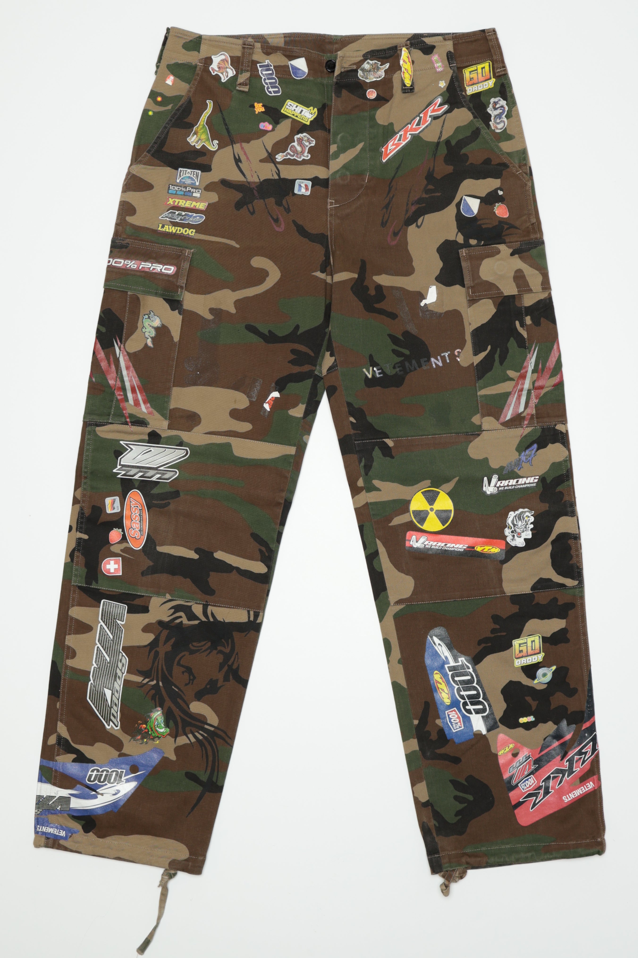 OBJ's Vetements Camo Sticker Cargo Pants: Size M – The Vault Shop