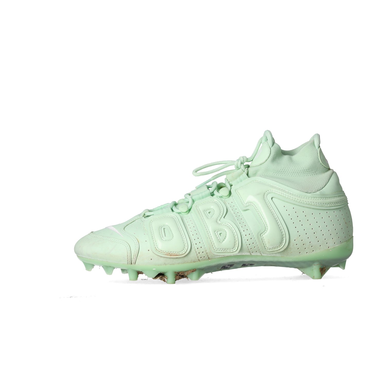 OBJ Game Worn Neon Green Cleats – The Vault Shop